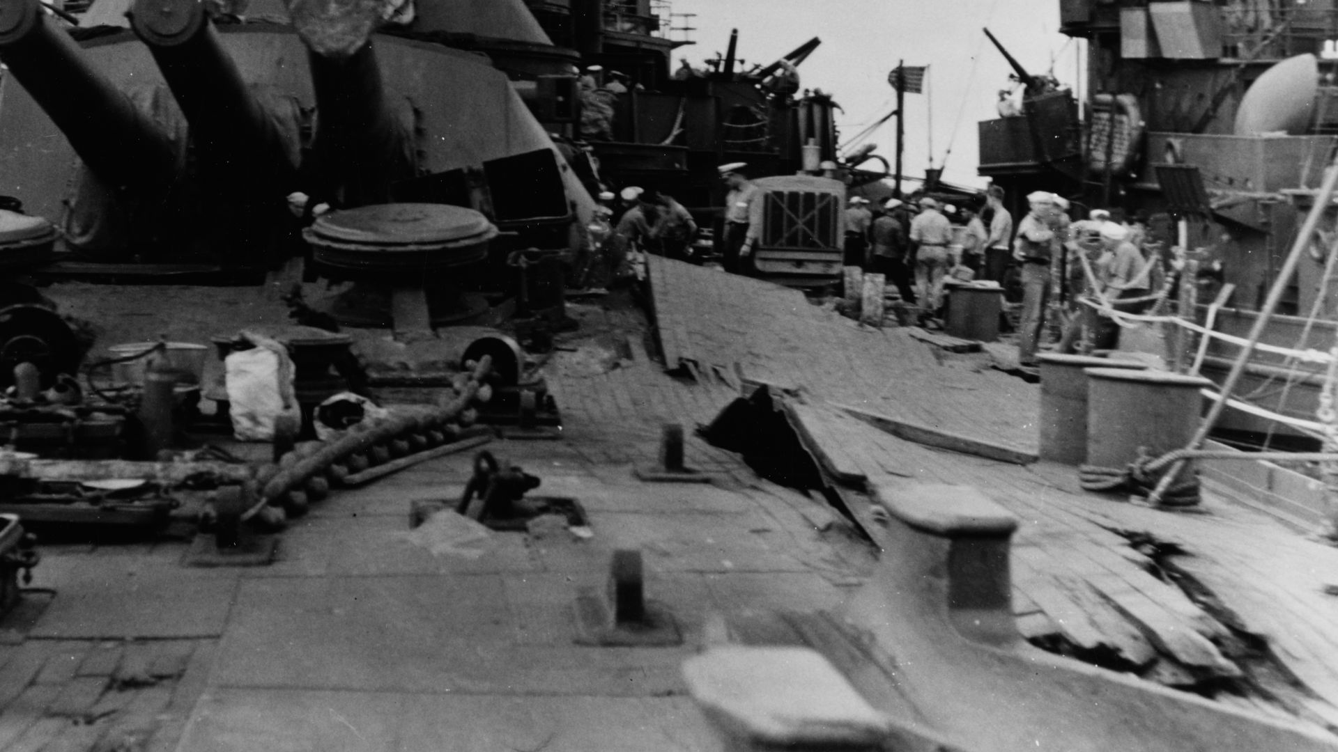 Photographs Of The Only American Battleship To Survive Pearl Harbor ...